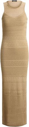 Ralph Lauren Femme, Robes, Brun, Taille: 36 FR Pointelle Sleeveless Maxi Dress