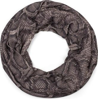styleBREAKER Schlauchschal Loop Schal Glitzer Schlangen Muster