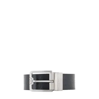 Emporio Armani Blauer Lederg&uuml;rtel Made in Italy - - Accessories - Herren - Blau - ONE SIZE