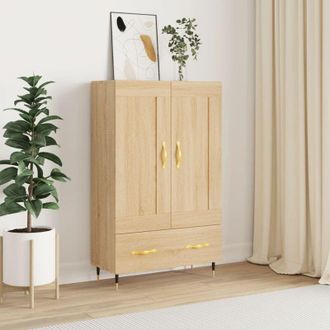 vidaXL Highboard Sonoma-Eiche 69,5x31x115 cm Holzwerkstoff Vidaxl