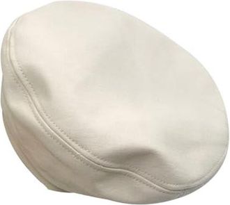 Generic B&eacute;ret d&eacute;t&eacute; fin pour femme, style britannique, r&eacute;tro, cor&eacute;en, japonais, tendance, chapeau bourgeon de peintre, chapeaux de perles pour femmes, beige, T