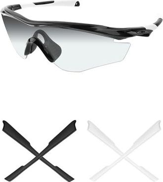 MRY Opt Paire de chaussettes de rechange pour lunettes de soleil Oakley M2 Frame / M2 Frame XL, blanc/noir, Taille unique