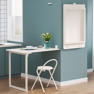 Generic Erforderlich Klapptisch,Wandtisch,Arbeitsplatz,Home Office Klappbarer Schreibtisch,Tisch F&uuml;r K&uuml;che,B&uuml;ro,Studentenwohnheim Mit Sicherheitsverschluss