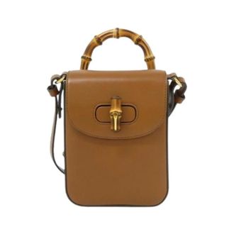 Gucci Pre-owned Leder Schultertasche - - Pre-owned - Damen - Braun - ONE SIZE