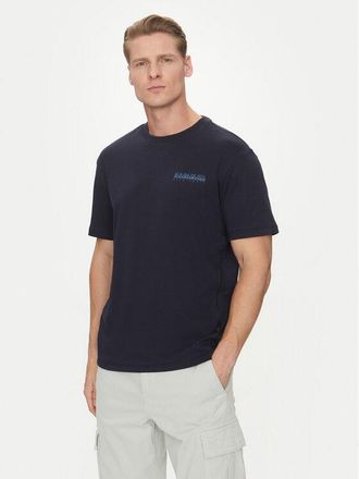 Napapijri T-Shirt S-Vanni NP0A4IED Dunkelblau Regular Fit
