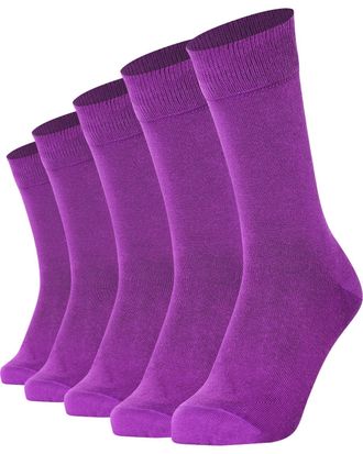 MySocks unisex 5 Paar Packsocken lila