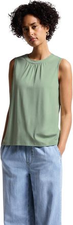 Street One Damen Jersey-Top mit Raffung