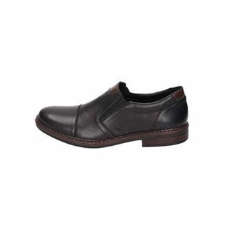 Rieker Schwarze Slip-On Lugano Stil Hausschuhe - - Shoes - Herren - Schwarzk - 46 EU