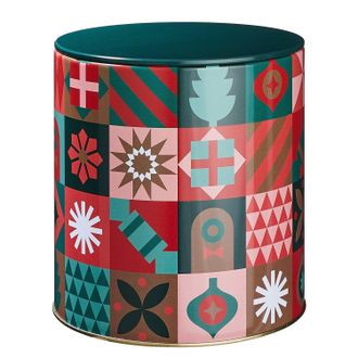 Butlers Keksdose mit Deckel Allover - COOKIE JAR - Pl&auml;tzchendose mit weihnachtlichen Motiven &Oslash; 13,5 cm H&ouml;he 15 cm | Vorratsdose Weihnachten f&uuml;r Kekse Pl&auml;tzche