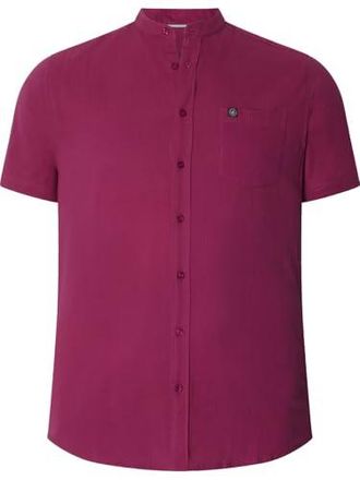Jan Vanderstorm Chemise &agrave; manches courtes Albart pour homme, rouge fonc&eacute;, 6XL