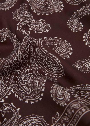 Mango Dreieckstuch Paisley schokolade - Damen - Einheitsgr&ouml;&szlig;e - MANGO