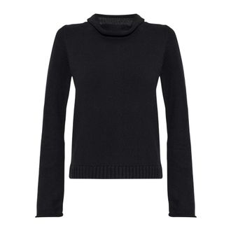 Poss&eacute; Teo Baumwollrollkragenpullover - - Knitwear - Damen - Schwarzk - XS