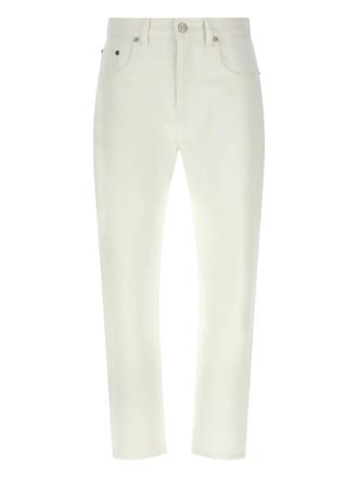 Victoria Beckham jean droit &agrave; taille haute - Blanc