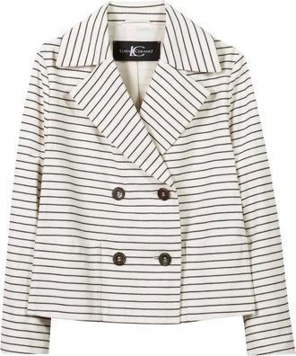 Luisa Cerano Femme, Vestes, Multicolore, Taille: 42 FR Veste Courte Caban Crois&eacute;e