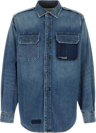 Maison Margiela Homme, Chemises, Bleu, Taille: L Chemise &agrave; manches longues
