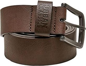 Urban Classics Mixte Leather Imitation Belt Ceinture, Marron, XL EU