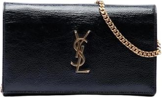 Saint Laurent Pre-owned Kate Wallet on Chain - Femme - Pre-owned - Noir - Taille: ONE Size
