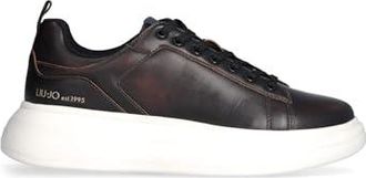 Liu Jo Big 05 Baskets en cuir pour homme, marron, 40 EU
