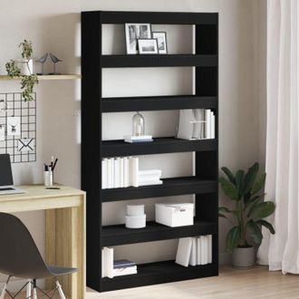 vidaXL Vidaxl - B&uuml;cherregal Schwarz Holzwerkstoff