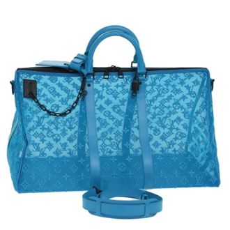 Louis Vuitton Sac Week-end en Toile Pre-owned - Femme - Pre-owned - Bleu - Taille: ONE Size