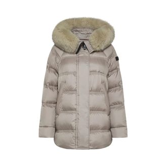 Peuterey Veste en fourrure Takan MQS 03 - Femme - Vestes - Beige - Taille: 42 FR