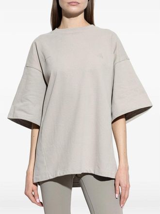 adidas Cotton Crew-Neck T-Shirt - Beige