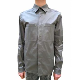 Rick Owens Homme, Chemises, Gris, Taille: L Work Shirt