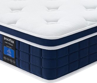 Inofia Matratze Ace Hybrid H&ouml;he26 cm H&auml;rtegrad H3 Mittelfest 7-Zonen Federkernmatratze (H4/23cm, 100&times;200cm)