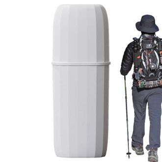 Generico Reise-Zahnb&uuml;rstenhalter, Reise-Zahnb&uuml;rstenhalter, tragbar, mit Abdeckung, staubdichte Zahnpasta-Aufbewahrung f&uuml;r Erwachsene im Rucksackreisen