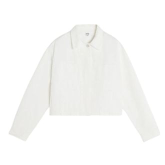 Maison Kitsun&eacute; Jacke mit gespreiztem Kragen und Kn&ouml;pfen - - Jackets - Damen - Grau - S