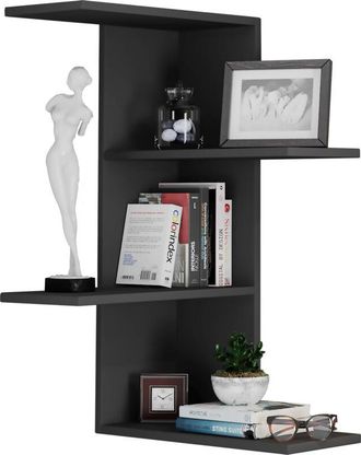 ebuy24 Ebuy24 - Rayon mural Balos h. 77 x l. 45 x p. 45 cm Noir