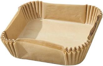 Algon 240 Papierb&ouml;den, Airfryer-Papier, rechteckig, 24 cm, antihaftbeschichtet, fettbest&auml;ndig und hohe Temperaturen, Airfryer-Papier, einfach zu bedienen