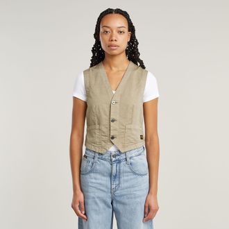 G-Star Weste Summer - Beige - Damen