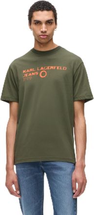Karl Lagerfeld Regular Eclipse Logo Tee, Forest Night, XL