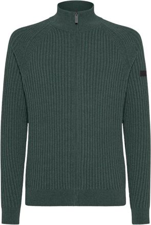 Roberto Ricci Design Rrd, Homme, Pulls, Vert, Taille: XL Velvet Rave Full Zip Knit