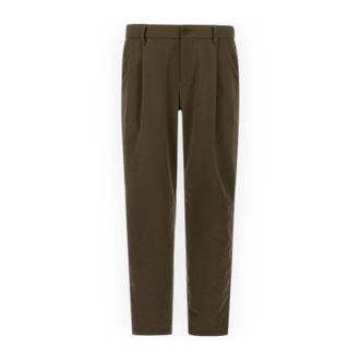 Herno Seersucker Hose mit geradem Bein - - Trousers - Herren - Gr&uuml;n - M