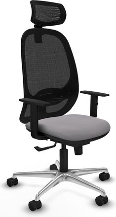 Piqueras y Crespo B&uuml;rostuhl Cilanco mit 1D-Armlehnen, h&ouml;henverstellbarer Lendenwirbelst&uuml;tze und Kopfteil, h&ouml;henverstellbar und neigbar. Ausgestattet mit 3 Positionen. S