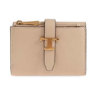 Tod's T Timeless Tri-Fold Geldb&ouml;rse - - Accessories - Damen - Beige - ONE SIZE