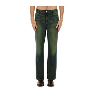 Our Legacy Homme, Jeans, Vert, Taille: W33 Jeans Droits Coupe Ann&eacute;es 70