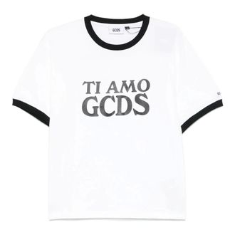 GCDS Gcds, Homme, Tops, Blanc, Taille: 2XS T-shirt Classique Blanc