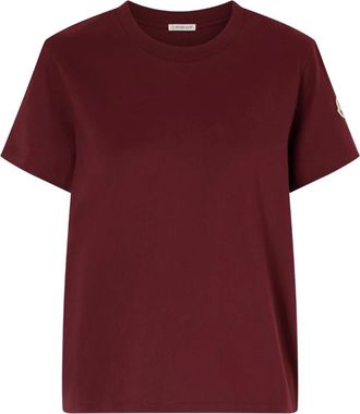 Moncler Femme, Tops, Rouge, Taille: 38 FR T-Shirt