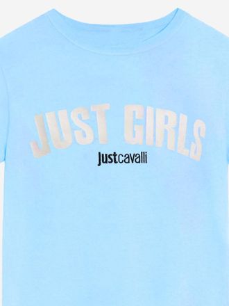 Just Cavalli Womens Cotton T-Shirt Light Blue T-Shirts & Jerseys