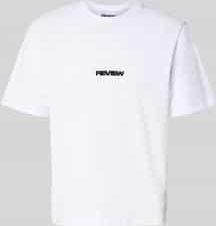 Review T-Shirt mit Logo und Rundhalsausschnitt