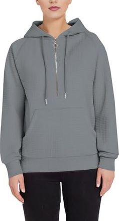 Generic Sweat &agrave; capuche pour femme avec fermeture &eacute;clair - Sweat &agrave; capuche pour femme - Fermeture &eacute;clair - Manches longues - Fermeture &eacute;clair - Veste &agrave; capuch