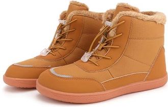 Pangolin Bottines Hiver Adulte Unisexe,Canvas D&eacute;perlante, Doublure Chaude avec Col Fourrure Synth&eacute;tique, La&ccedil;age avec Serrage Rapide,Boots Neige Ville & Outdoor