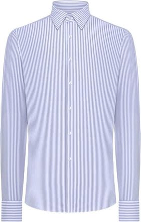 Roberto Ricci Design Rrd, Homme, Chemises, Bleu, Taille: XL Oxford Jacquard Shirt