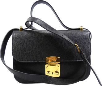 Miu Miu Hobo Bags - Shoulder Bag in Pelle Martellata Nera - Gr. unisize - in Schwarz - für Damen