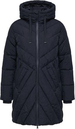 Ulla Popken Steppjacke HYPRAR Long-Steppjacke Kapuze wasserabweisend
