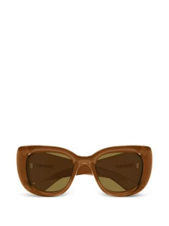 Saint Laurent Eyewear SL903007 Cat-eye Sunglasses - Brown