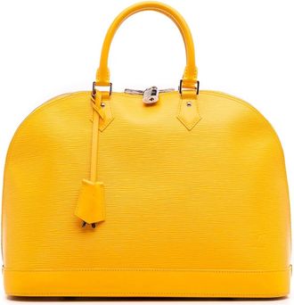 Louis Vuitton sac à main Alma GM en cuir Epi (2012) - Jaune
